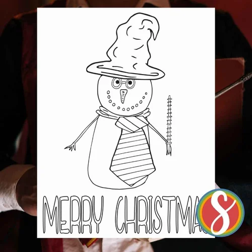 Free Harry Potter Christmas Pages — Stevie Doodles