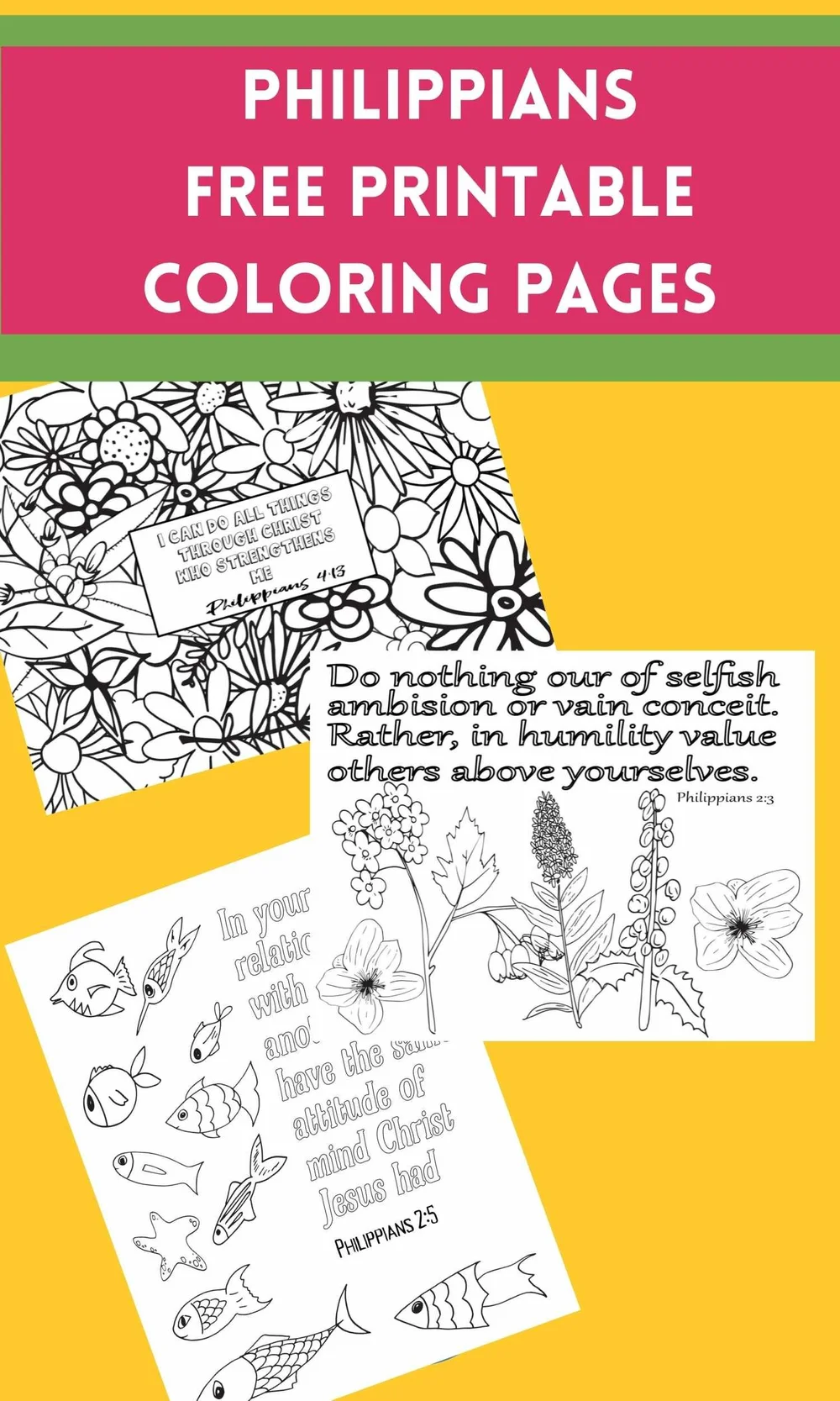 Free Philippians Scripture Coloring Pages — Stevie Doodles