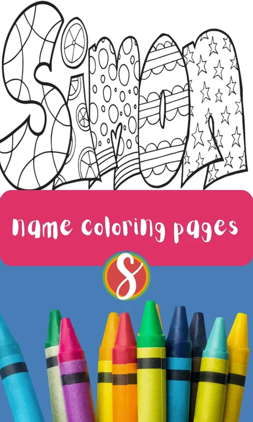 Free SIMON Name Coloring Page Printable — Stevie Doodles
