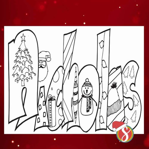 Free NICHOLAS Coloring Page — Stevie Doodles