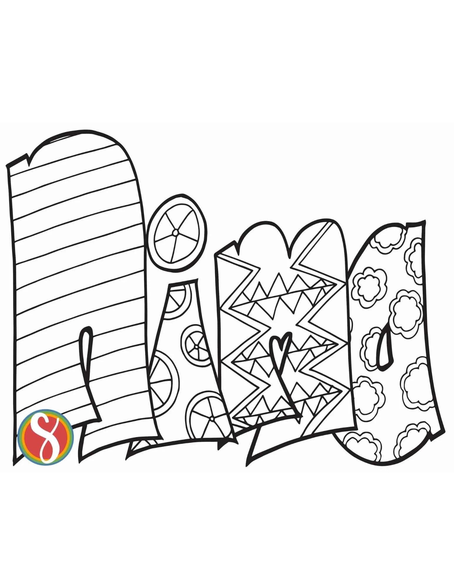 Free Nima Name Coloring Pages — Stevie Doodles