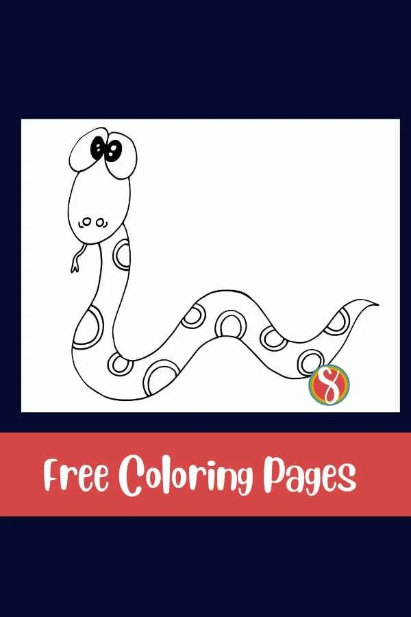 Free Snakes Coloring Page — Stevie Doodles