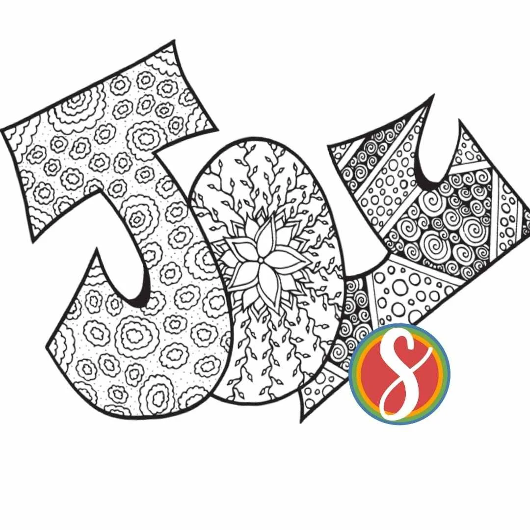 Free Joy Coloring Pages — Stevie Doodles