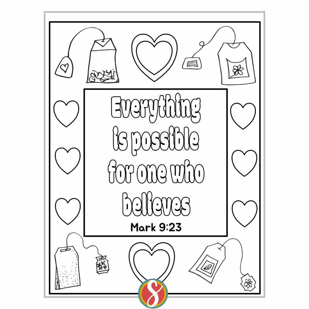 Free Faith Verses Coloring Pages — Stevie Doodles