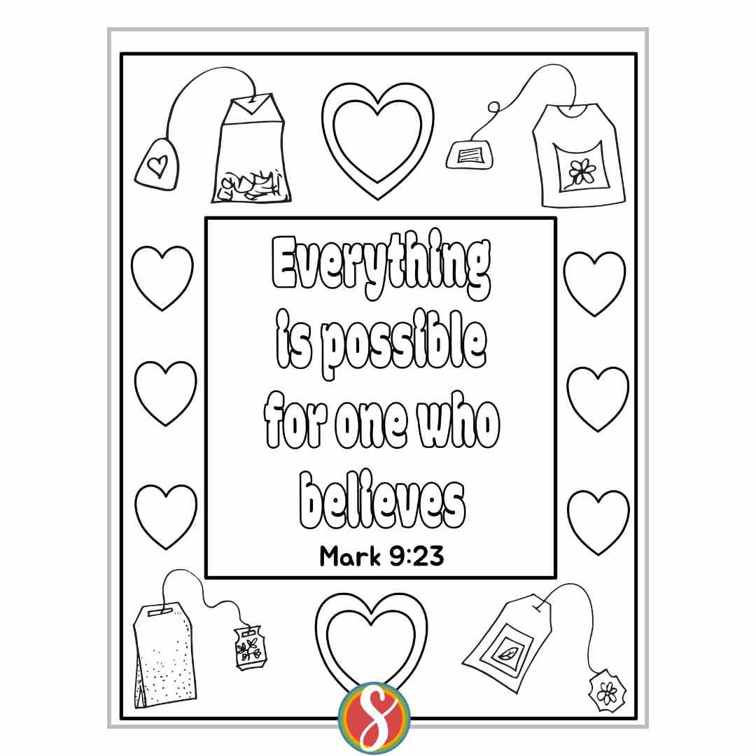 Free Faith Verses Coloring Pages — Stevie Doodles