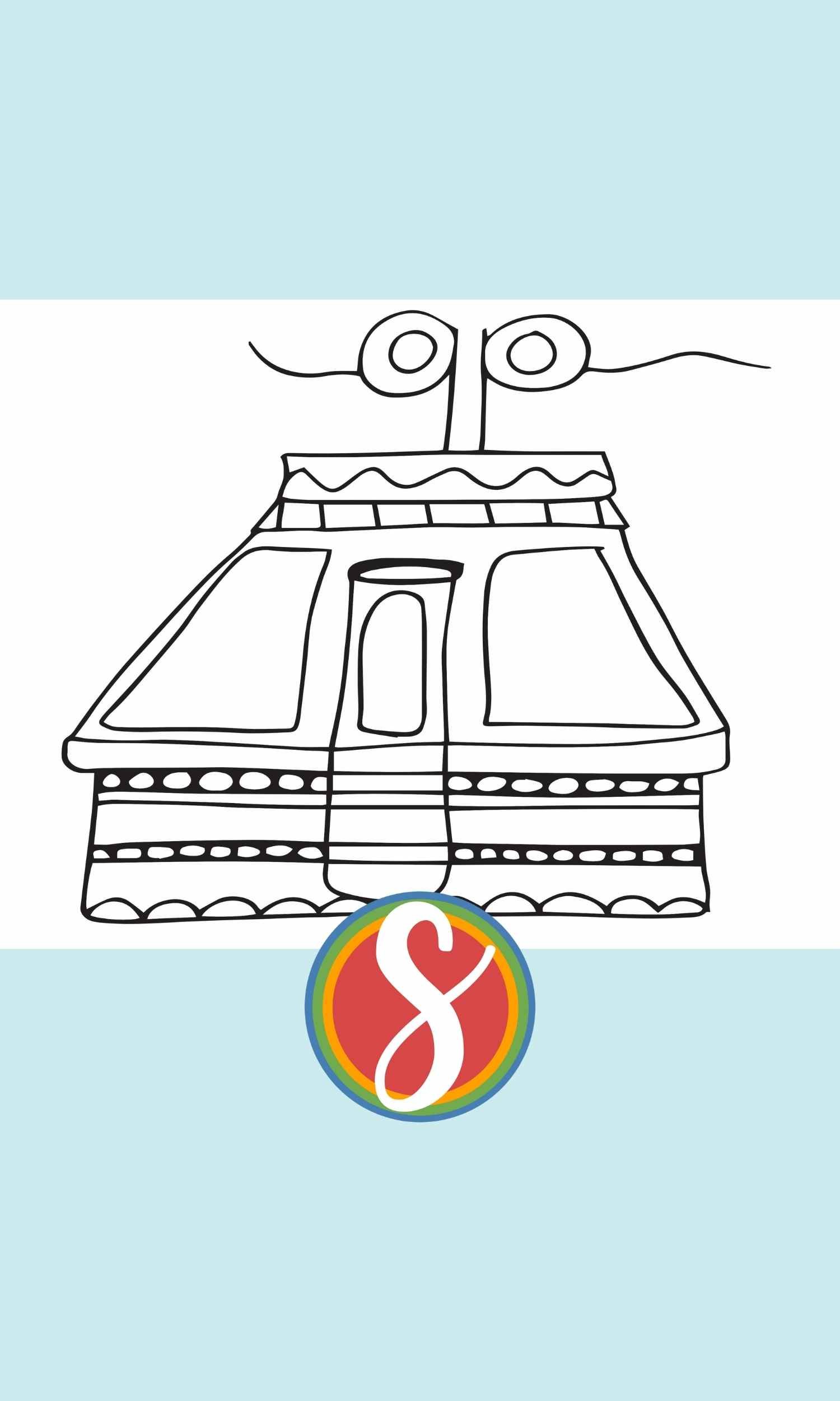 Free Cable Car Coloring Pages — Stevie Doodles