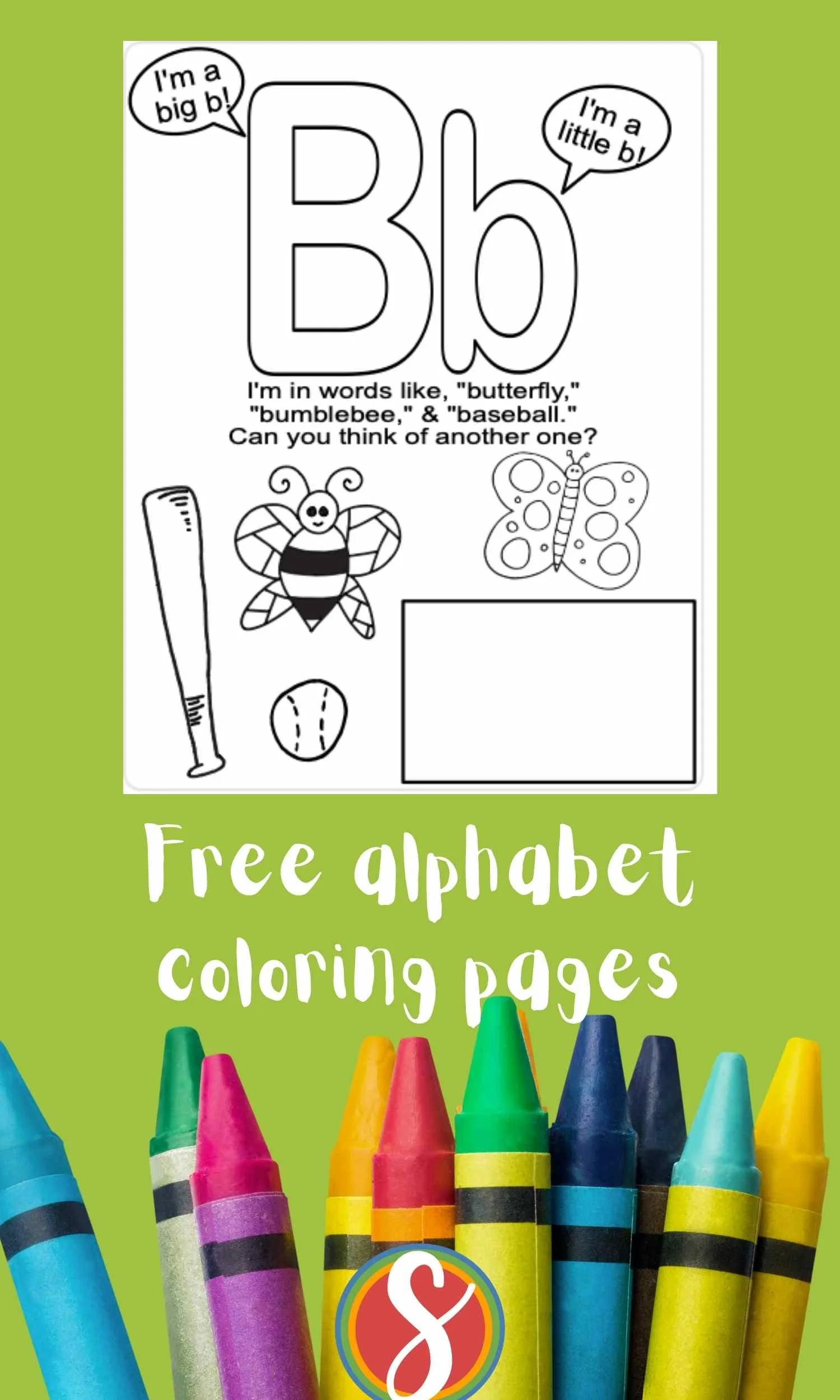 10 Free Letter B Coloring Pages — Stevie Doodles