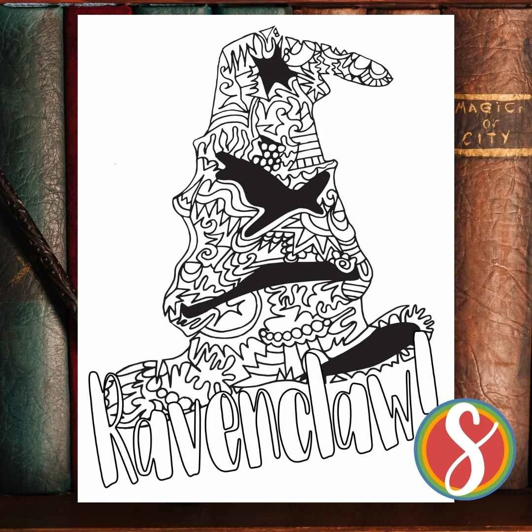 Free Ravenclaw Coloring Pages — Stevie Doodles