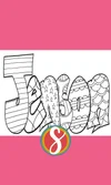 Free "JENSON" Name Coloring Page — Stevie Doodles