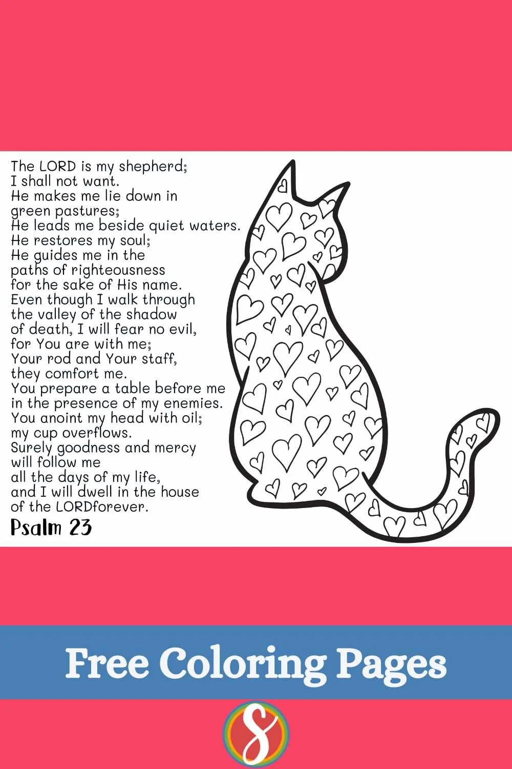 Free Psalm 23 Coloring Pages — Stevie Doodles