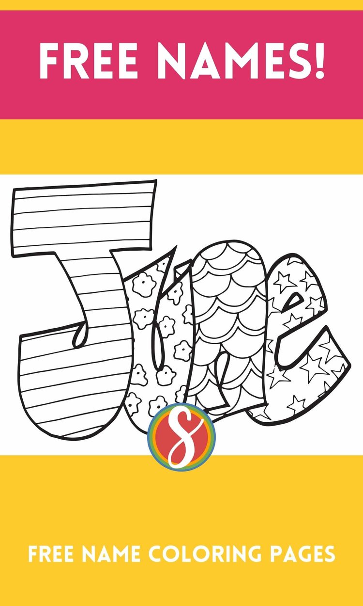 Free June Coloring Pages — Stevie Doodles