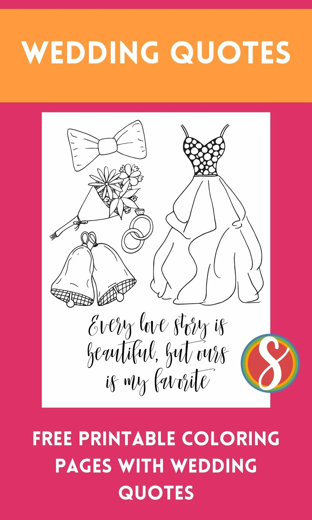 Wedding Quote Coloring Pages — Stevie Doodles