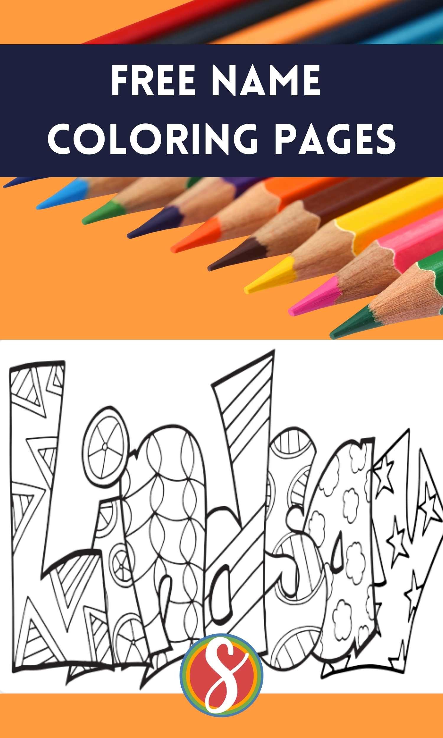 LINDSAY Free Name Coloring Page — Stevie Doodles
