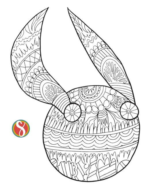 10 Free Golden Snitch Coloring Pages — Stevie Doodles
