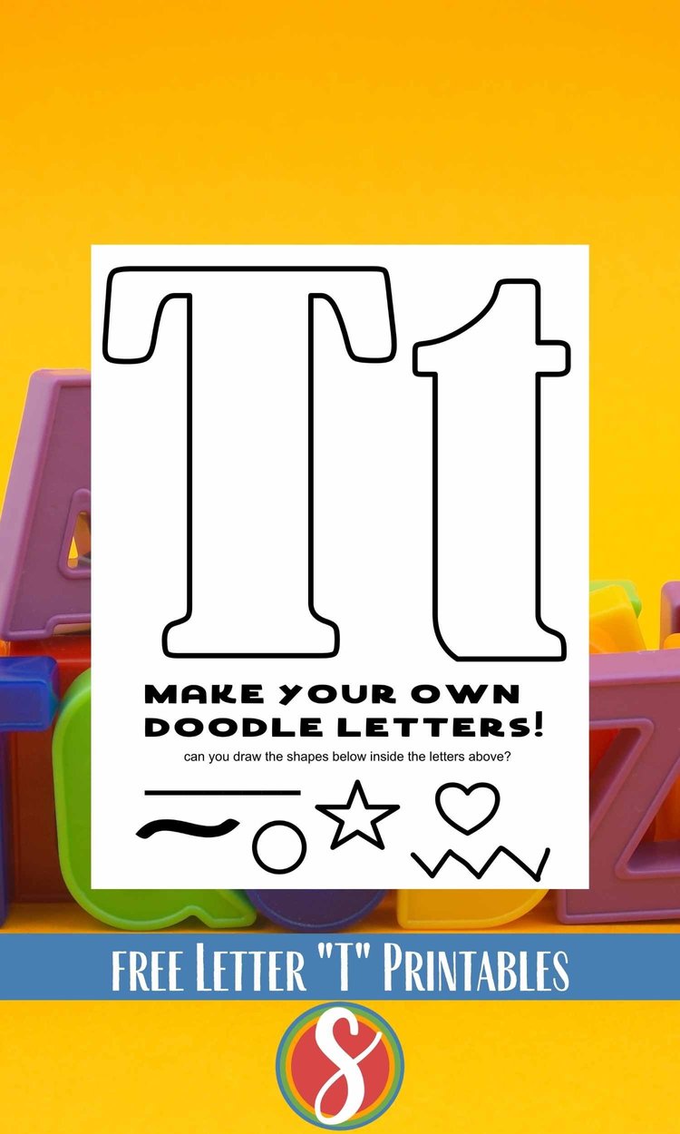 11 Free Letter "T" Coloring Pages — Stevie Doodles