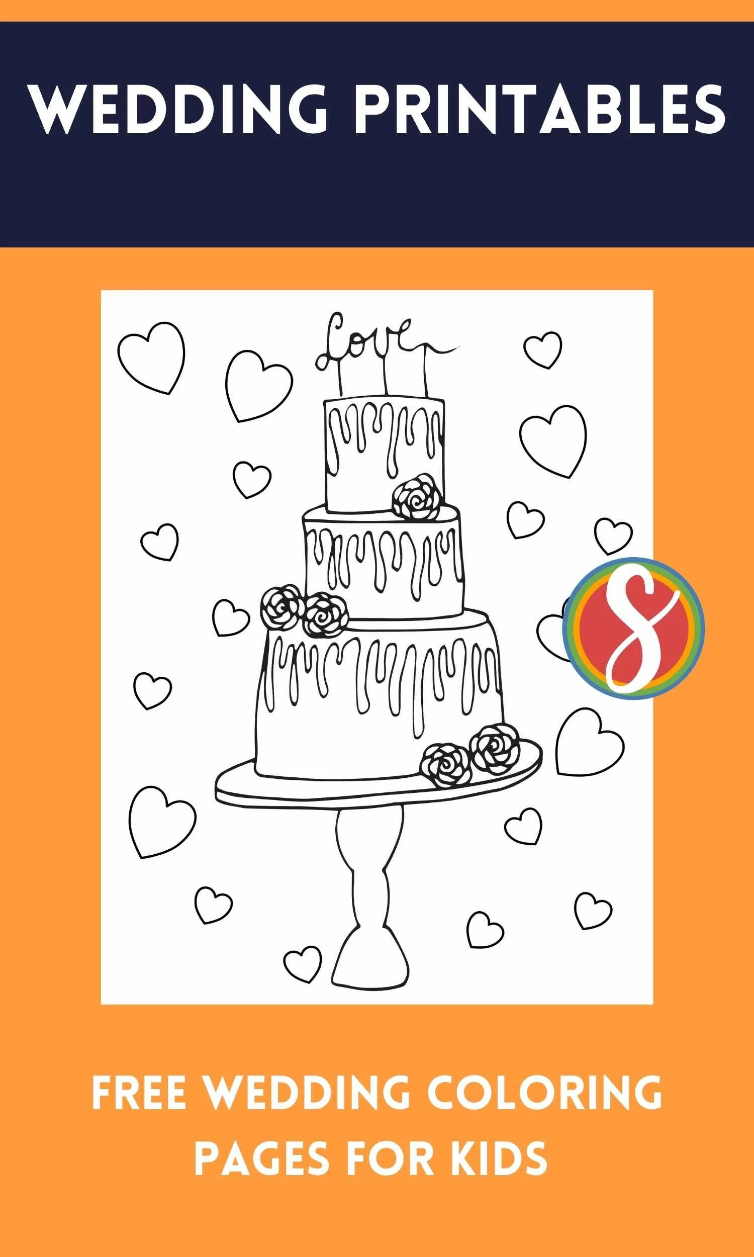 Free Wedding Coloring Pages — Stevie Doodles
