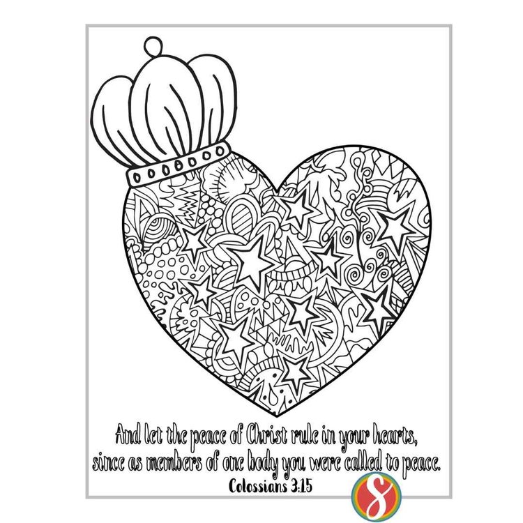 Peace Bible Verse Coloring Pages — Stevie Doodles