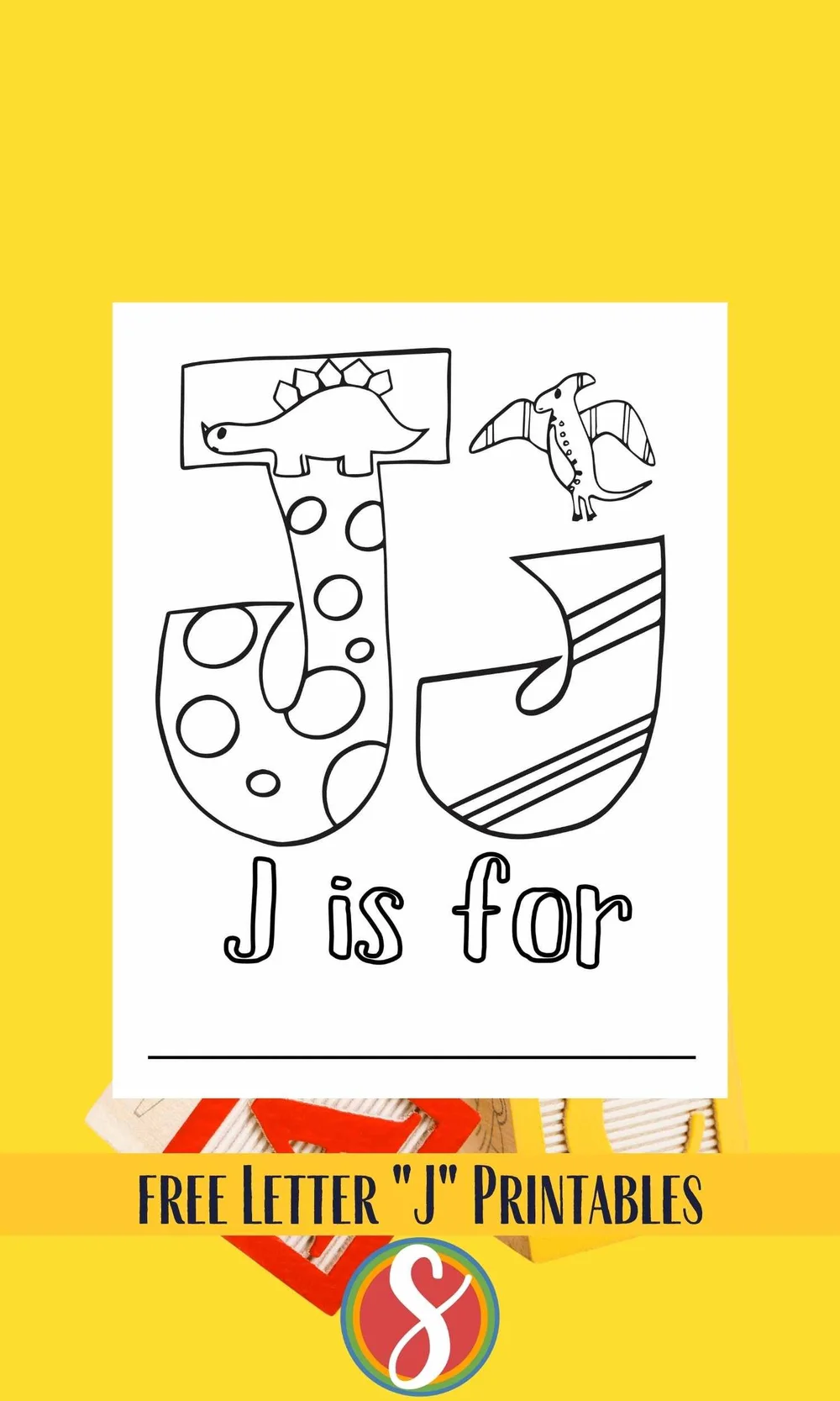 Free Letter J Coloring Pages — Stevie Doodles