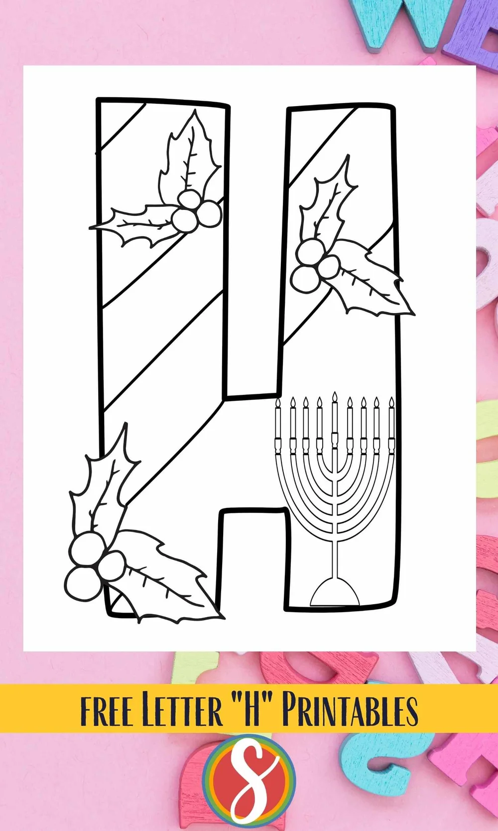 10 Free "H" Coloring Pages — Stevie Doodles