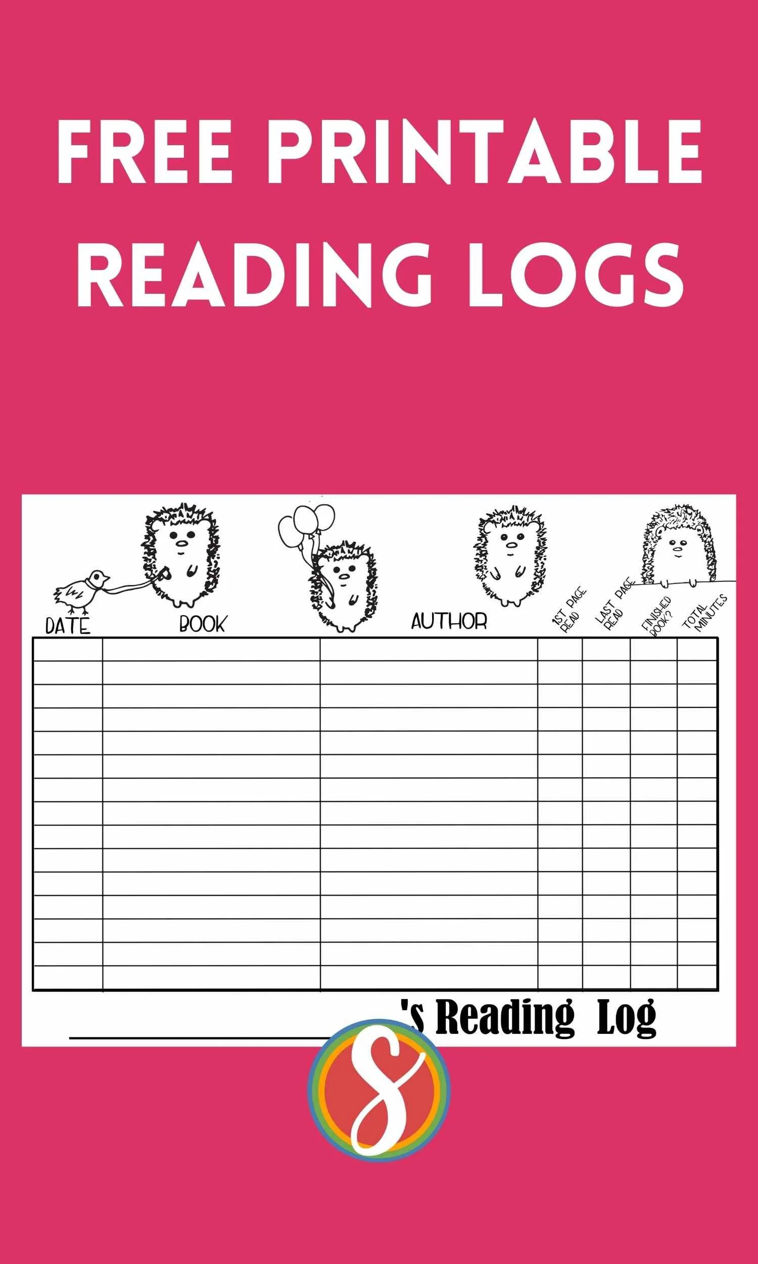 20+ Free Printable Reading Logs — Stevie Doodles