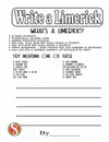 Write A Limerick Printable — Stevie Doodles