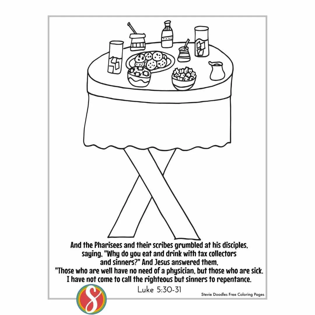 Free Luke Scripture Coloring Pages — Stevie Doodles