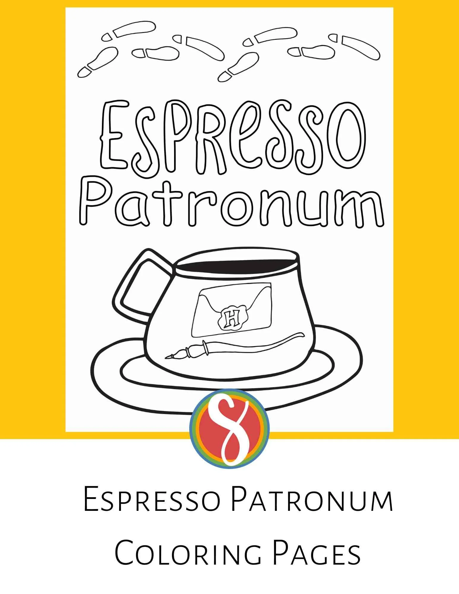 Free Coffee Coloring Pages — Stevie Doodles