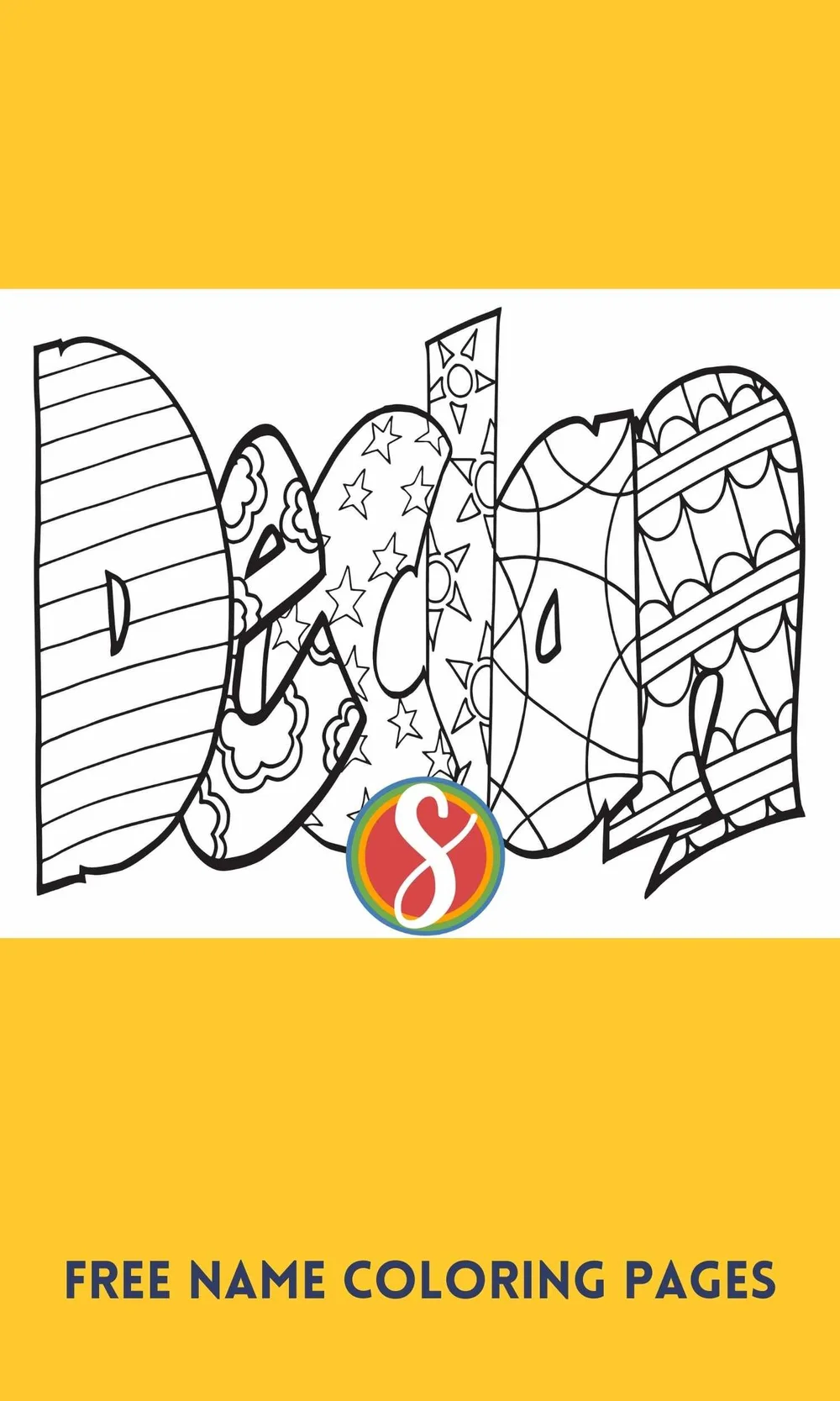 DECLAN - Free Printable Declan Princess Style Coloring Page — Stevie ...