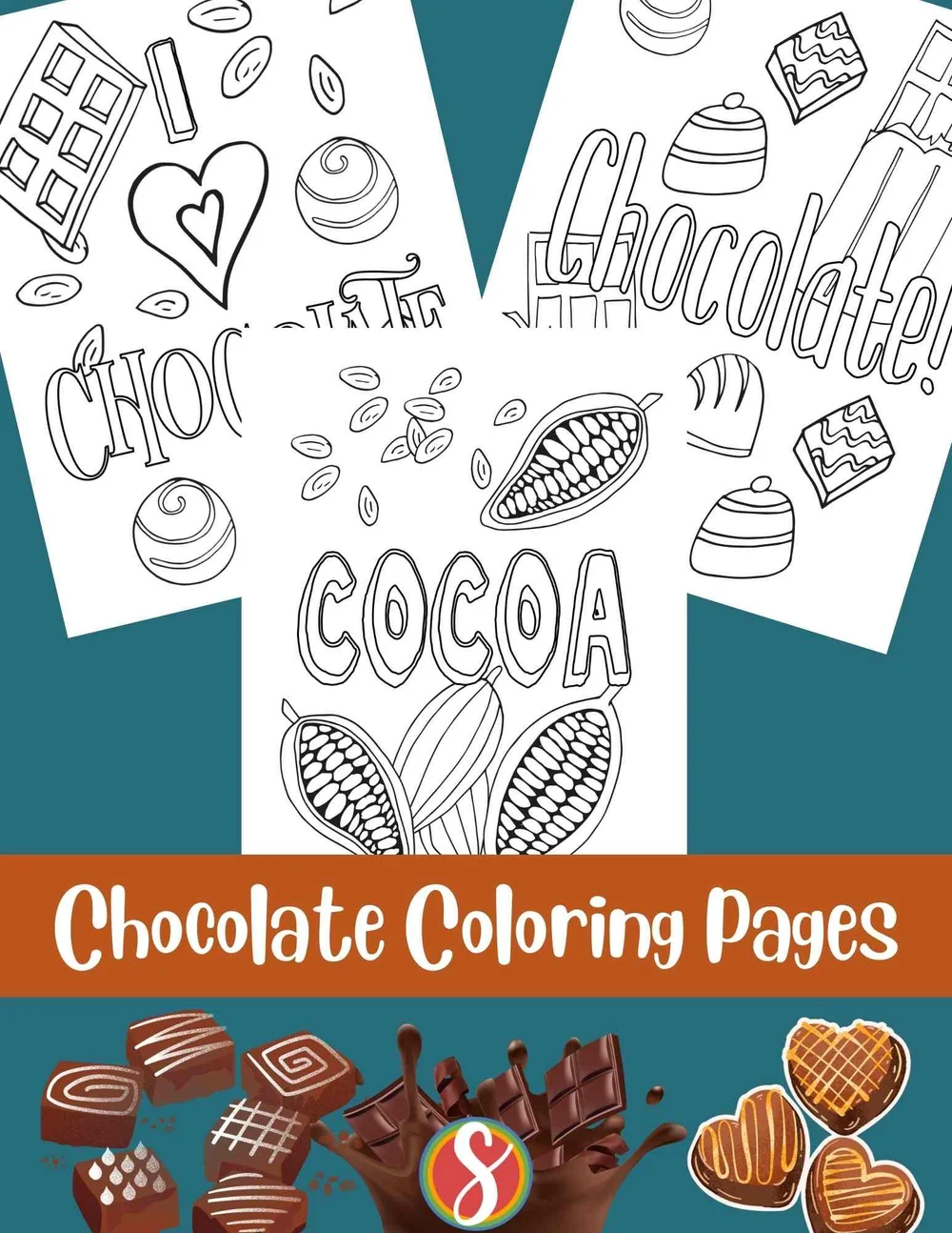 Free Chocolate Coloring Pages — Stevie Doodles