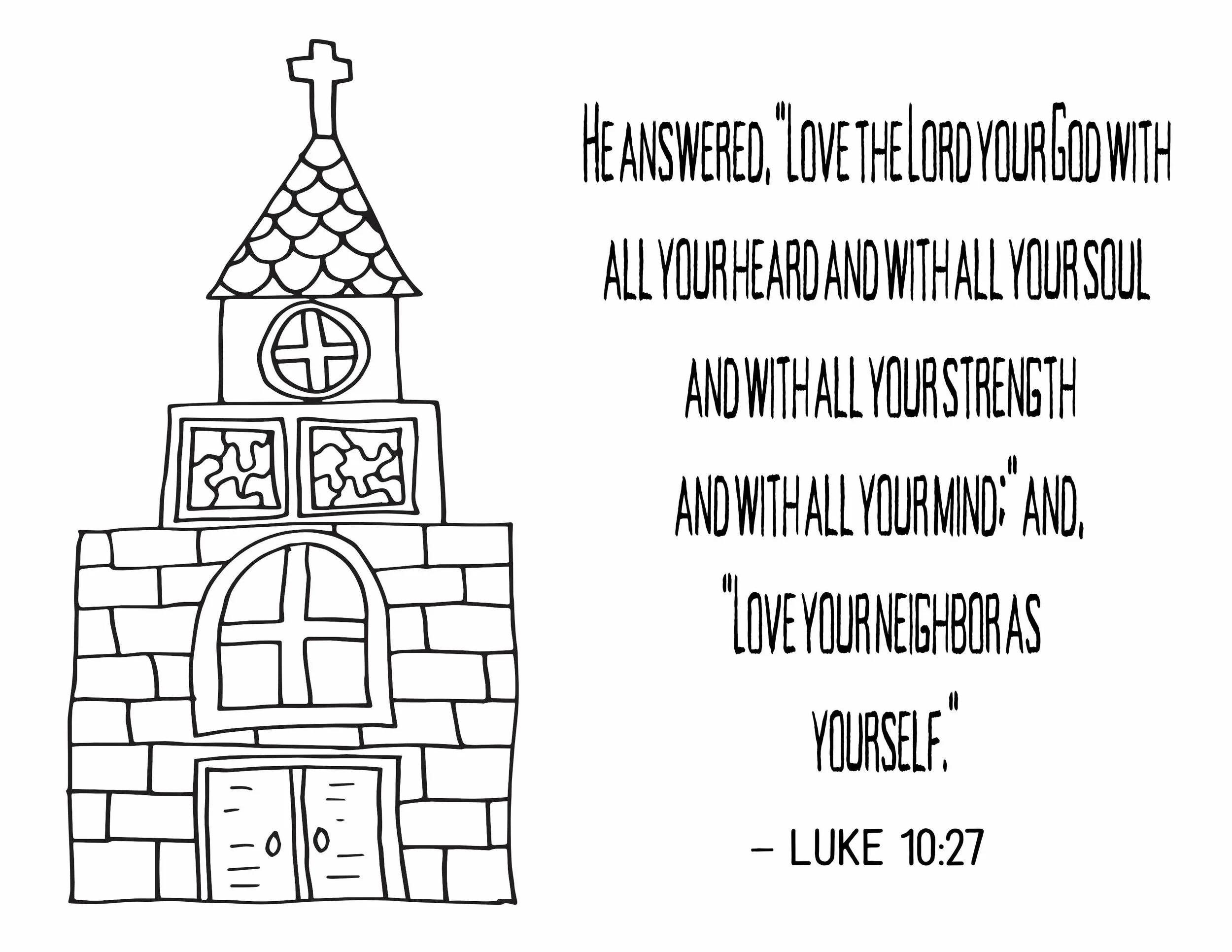 Free Luke Scripture Coloring Pages Stevie Doodles