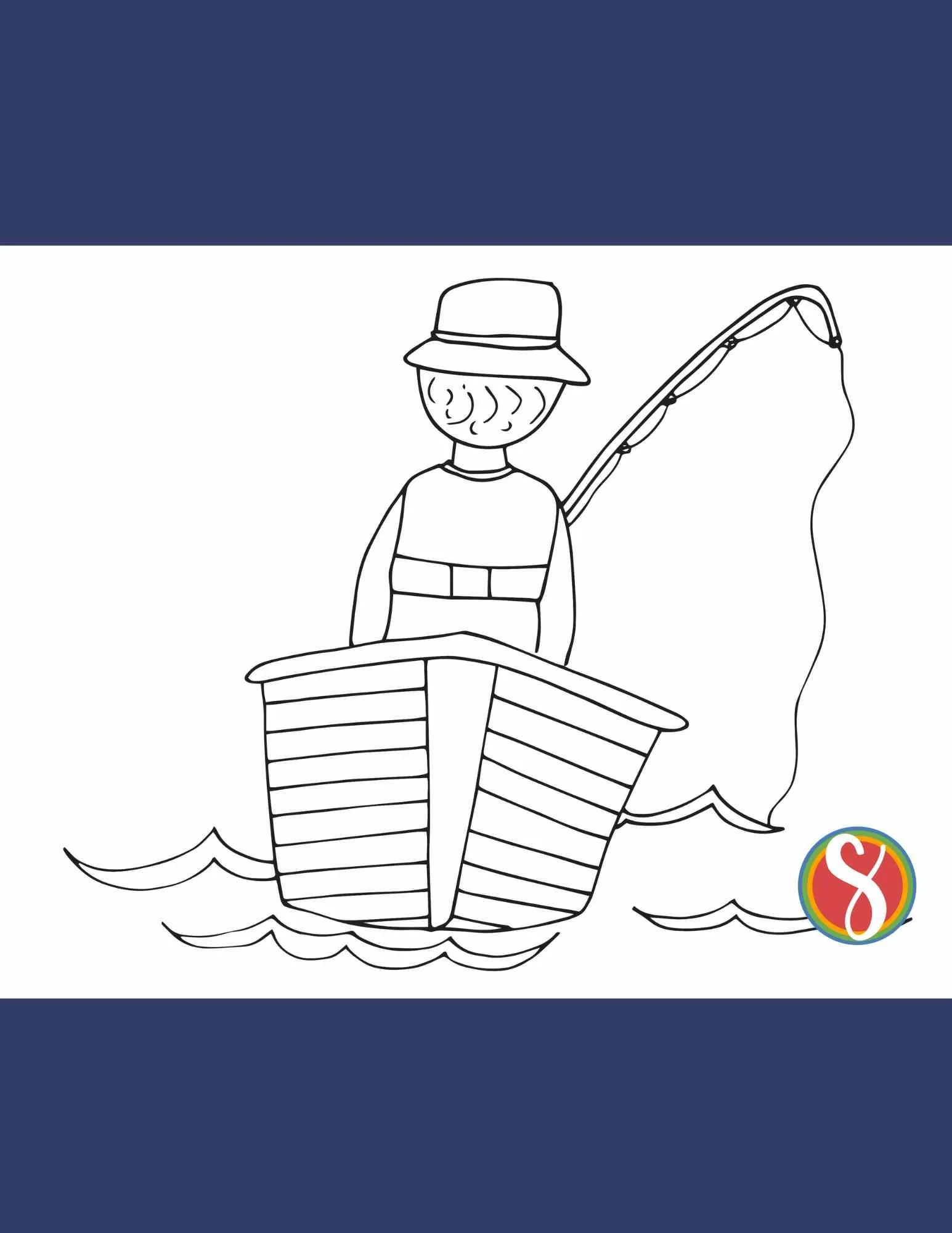 Free Fishing Coloring Pages — Stevie Doodles