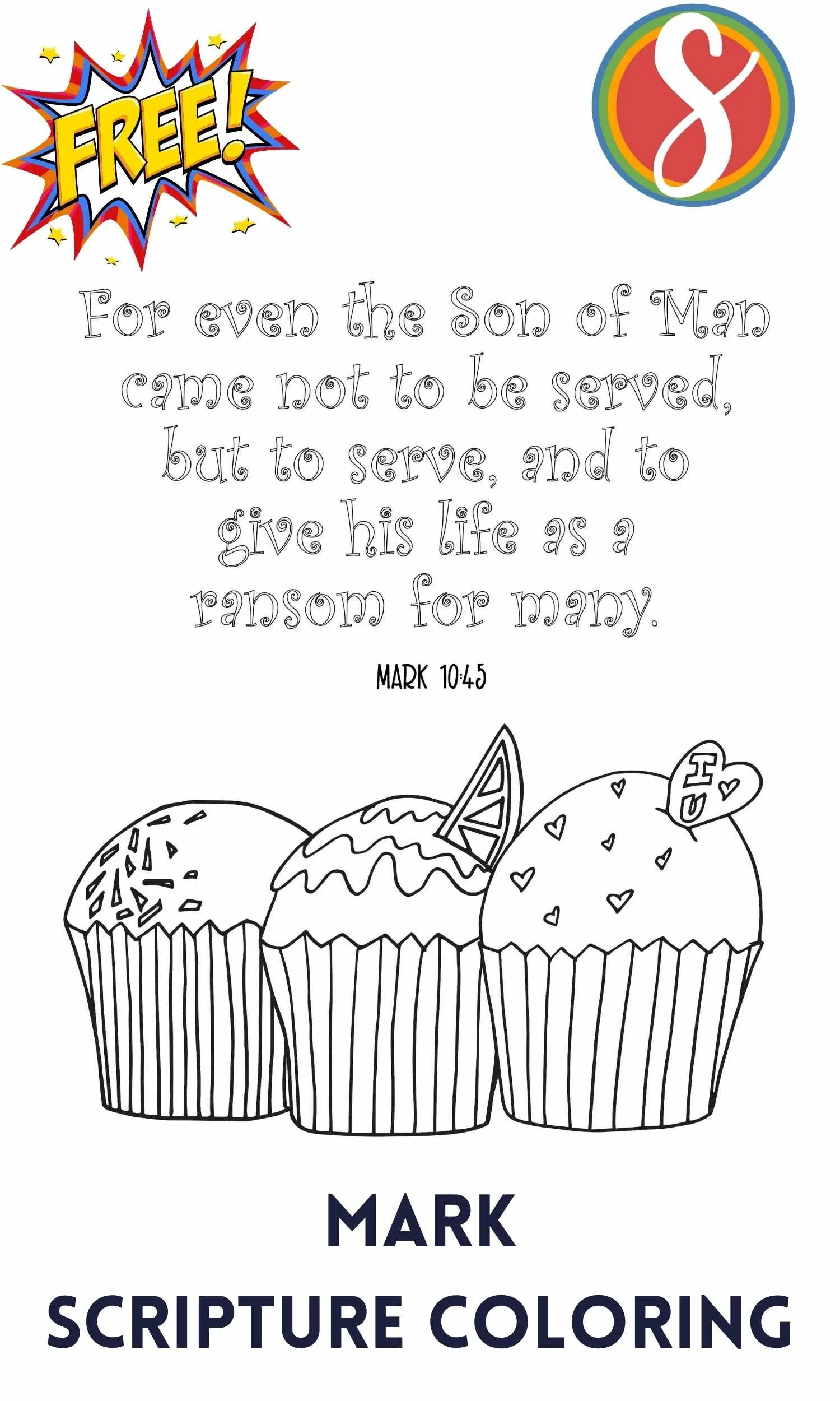 Free Mark Scripture Coloring Pages — Stevie Doodles