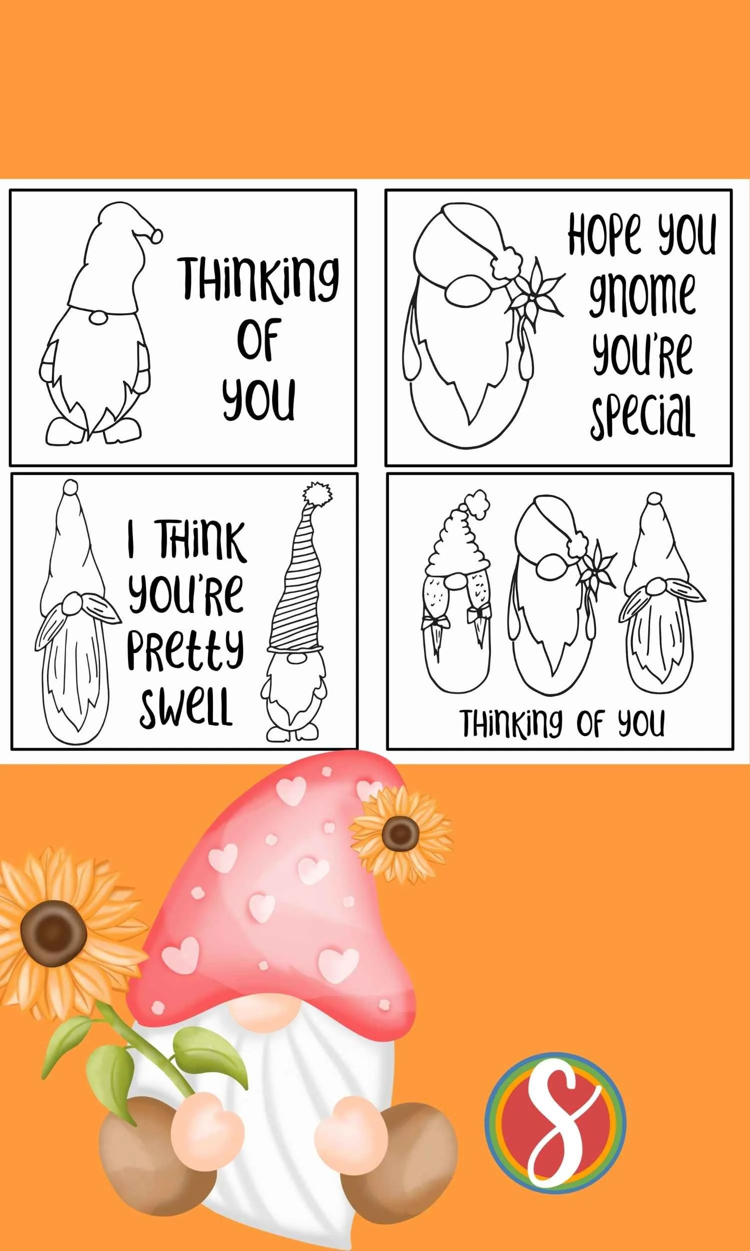 Free Gnome Coloring Pages — Stevie Doodles
