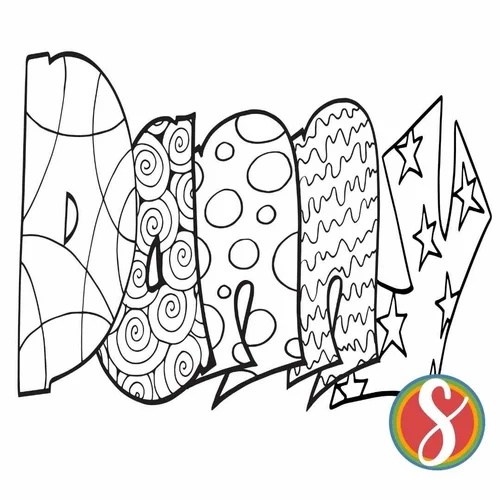 Free Danny Name Coloring Page — Stevie Doodles
