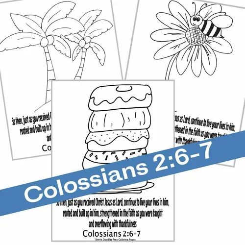 Free Colossians 2:6-7 Coloring Page — Stevie Doodles