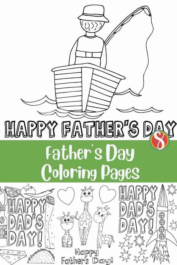 Fathers Day Coloring Pages Fishing [2025]