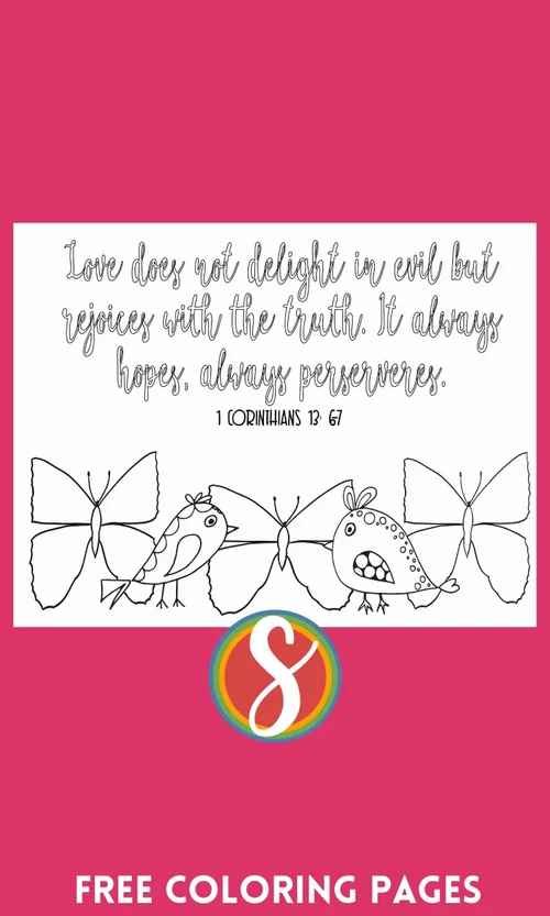 10 Free 1 Corinthians Coloring Pages — Stevie Doodles