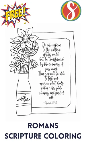 Free Romans Scripture Coloring Pages — Stevie Doodles