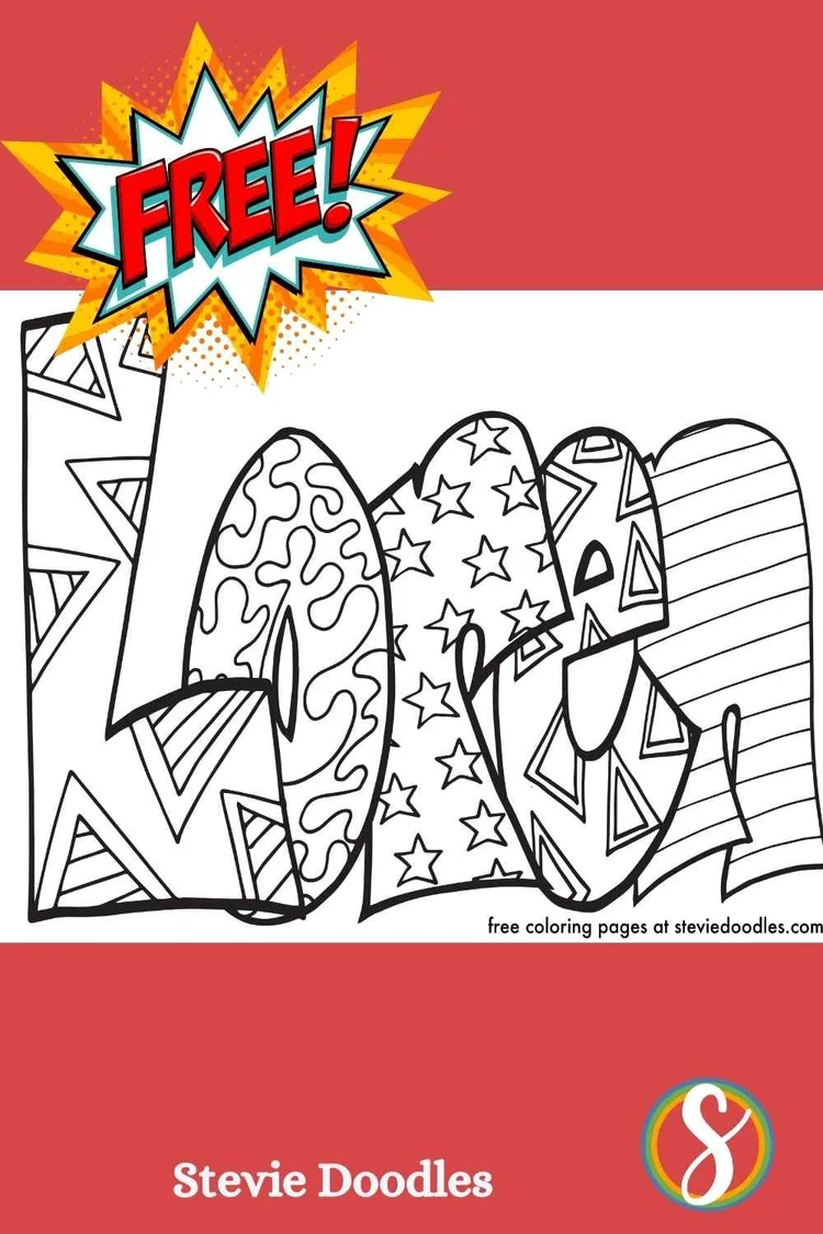 Free Loren Coloring Page — Stevie Doodles