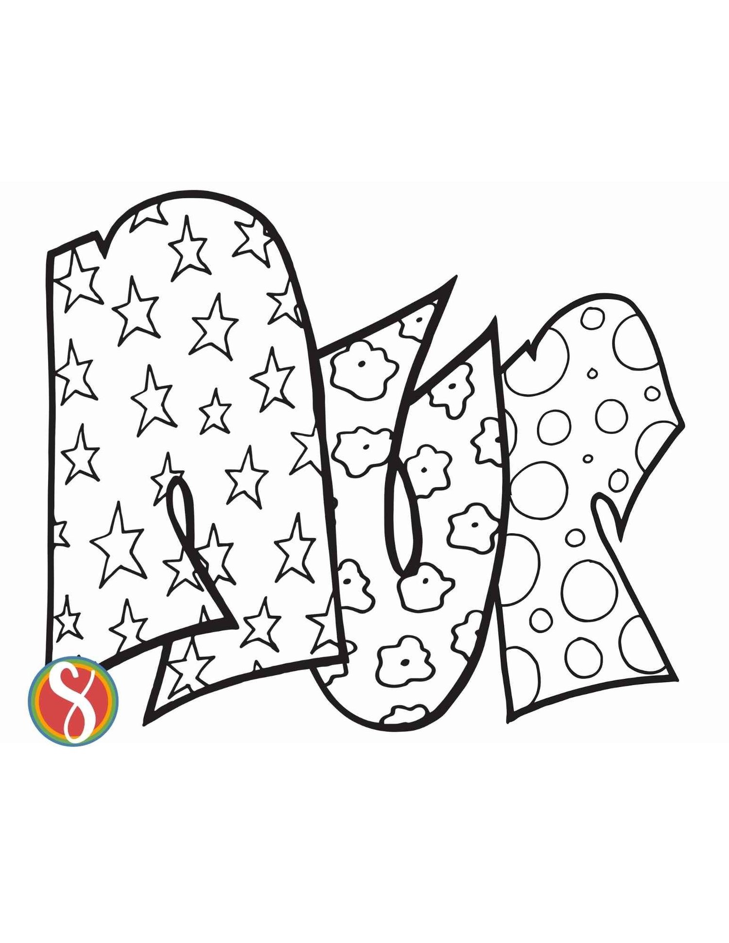 Free Nur Name Coloring Pages — Stevie Doodles