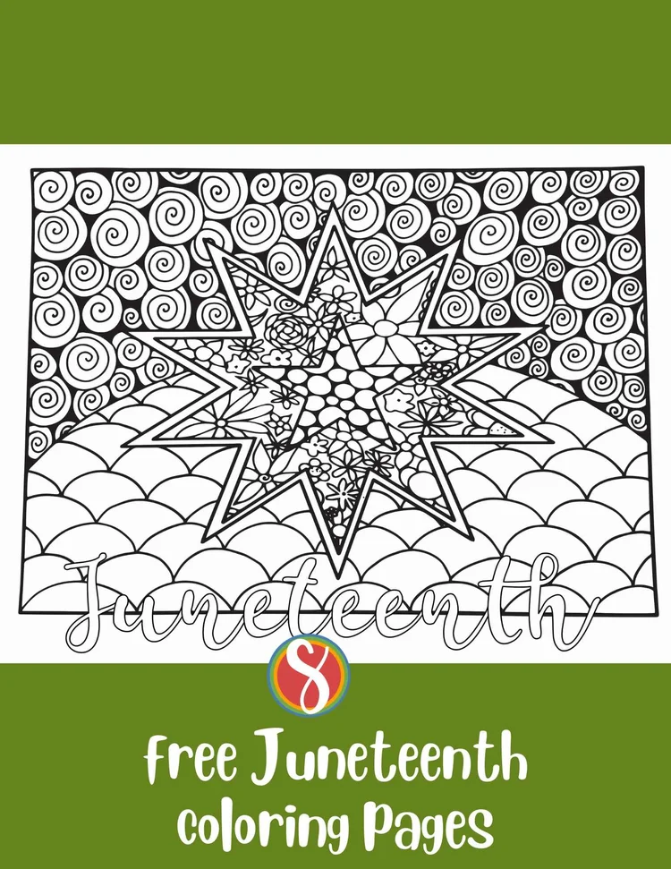 Free Juneteenth Coloring Pages — Stevie Doodles