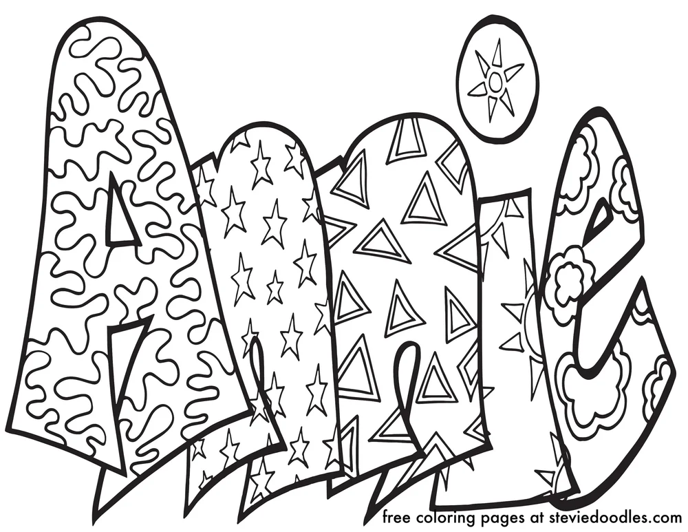 Free Annie Coloring Page — Stevie Doodles
