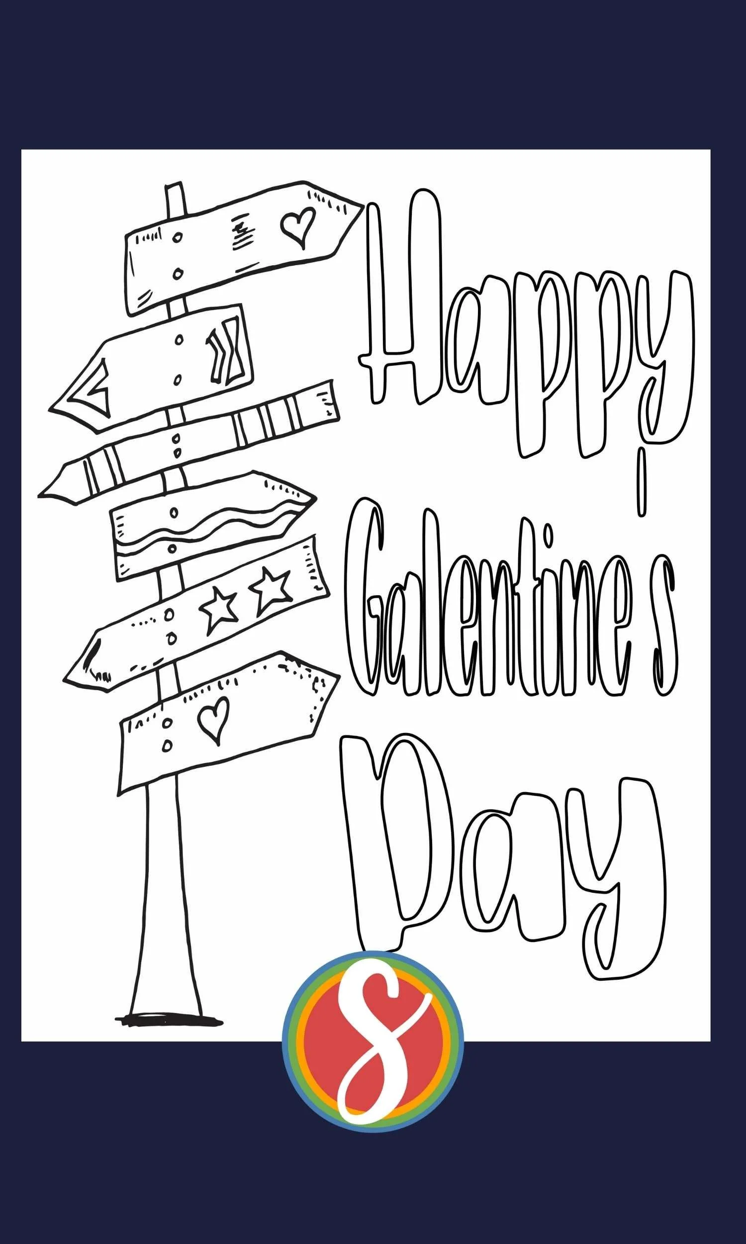 Free Galentine's Day Coloring Pages — Stevie Doodles