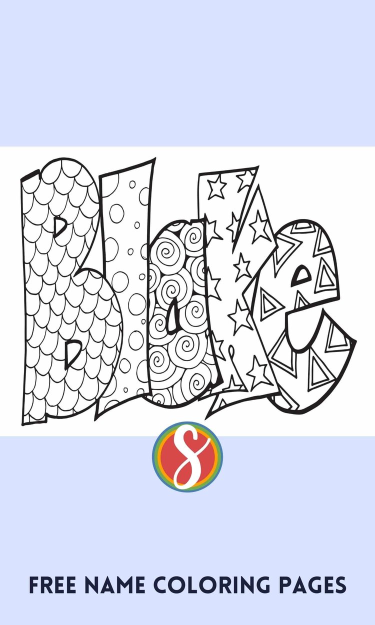 Free Blake Coloring Page — Stevie Doodles