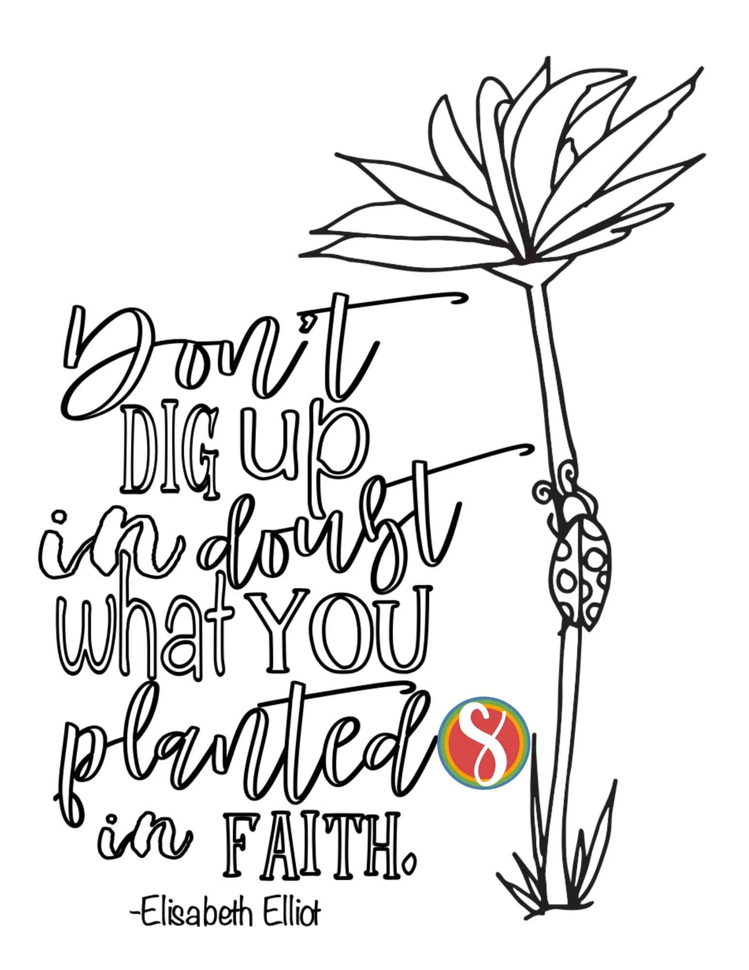 Free Faith Coloring Pages — Stevie Doodles