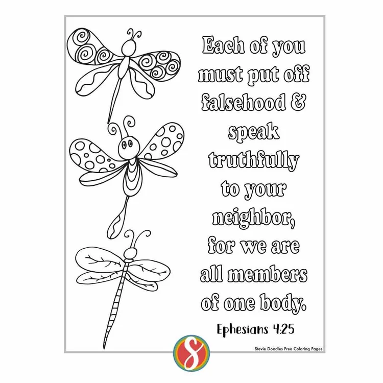 Free Ephesians Coloring Pages — Stevie Doodles
