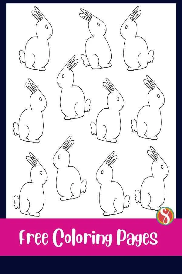 Free Bunny Rabbit Coloring Pages — Stevie Doodles