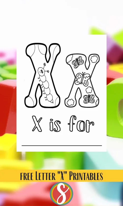 10 Free Letter X Coloring Pages — Stevie Doodles