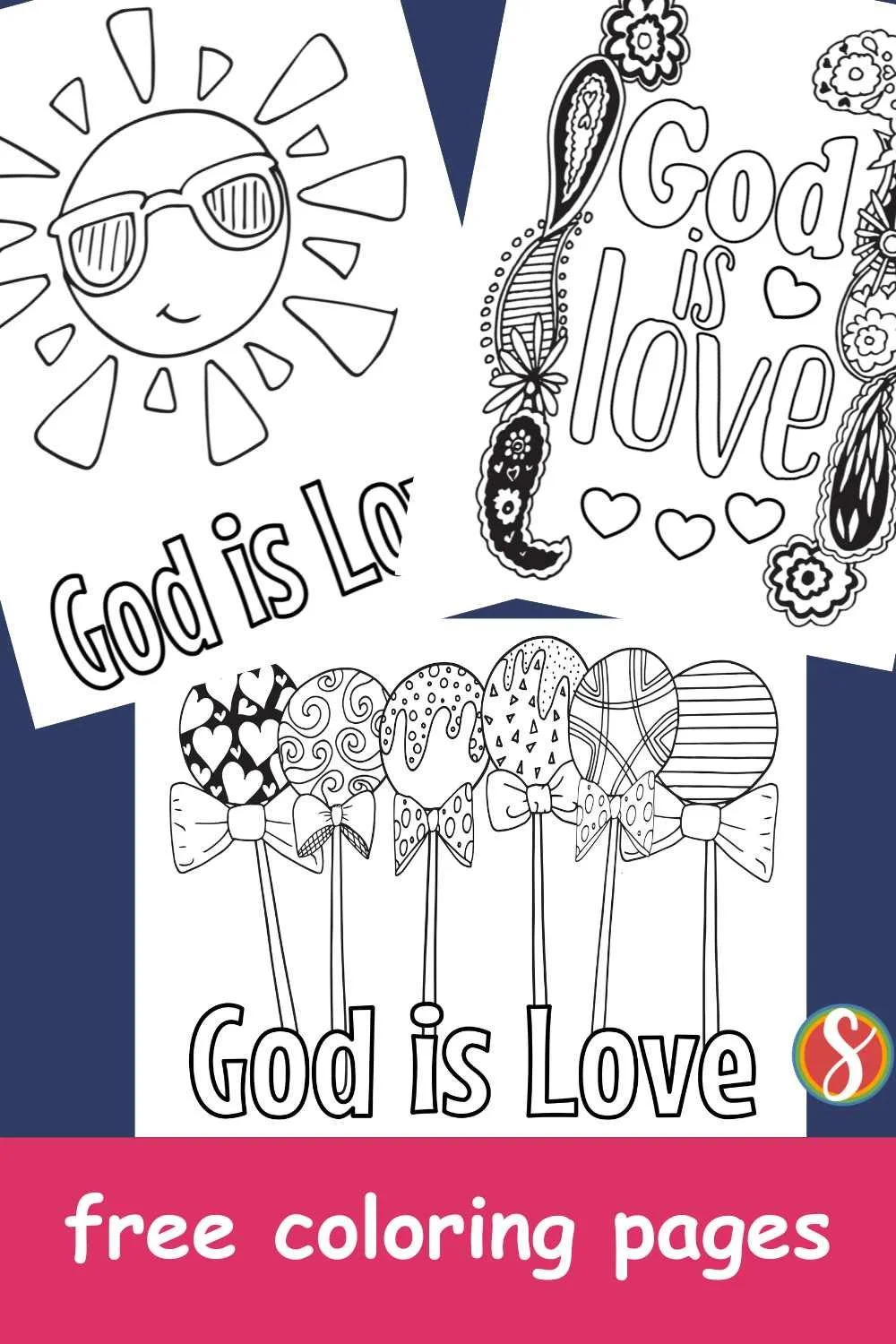 God Is Love Coloring Pages — Stevie Doodles