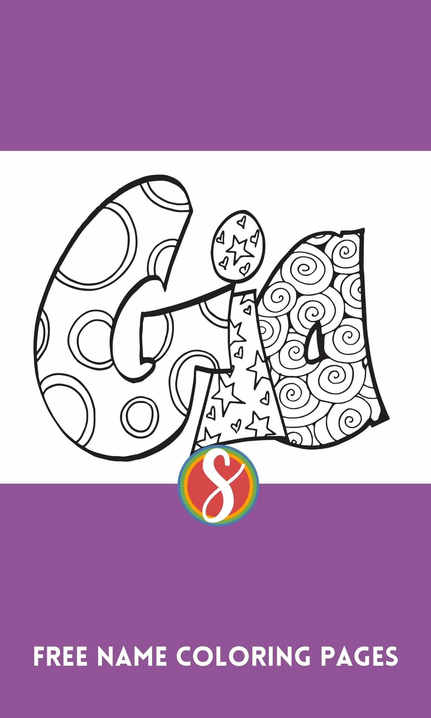 Free Gia Coloring Page — Stevie Doodles